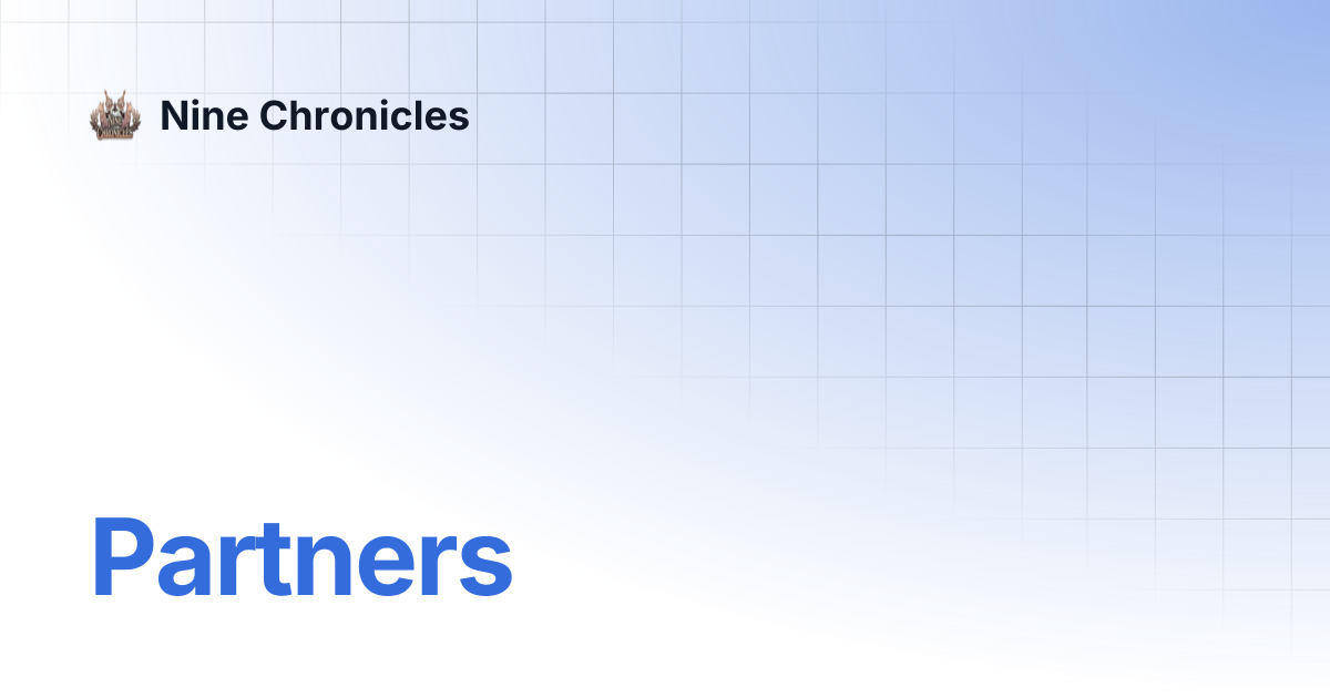 Partners | Nine Chronicles